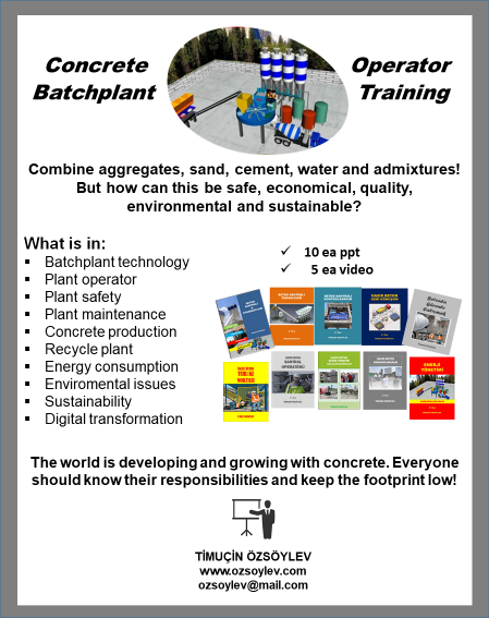 CONCRETE BATCHPLANT OPERATOR TRAINING - TİMUÇİN ÖZSÖYLEV