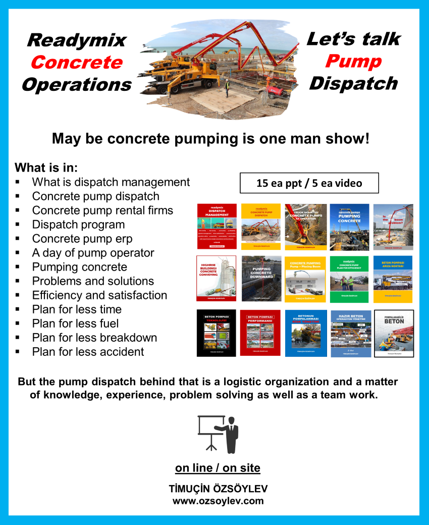 READYMIX CONCRETE PUMP DISPATCH - TİMUÇİN ÖZSÖYLEV